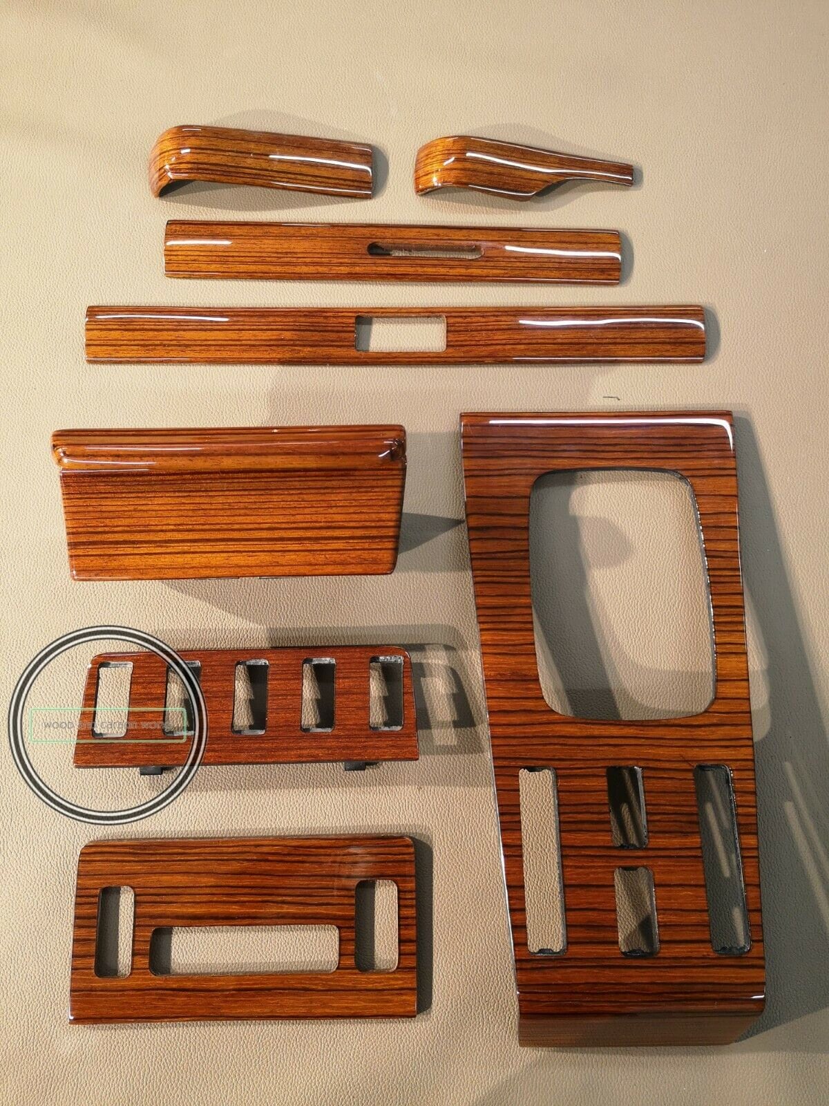 Mercedes benz wood trim for w123 dashboard c123 zebrano – Wood Auto Crafts