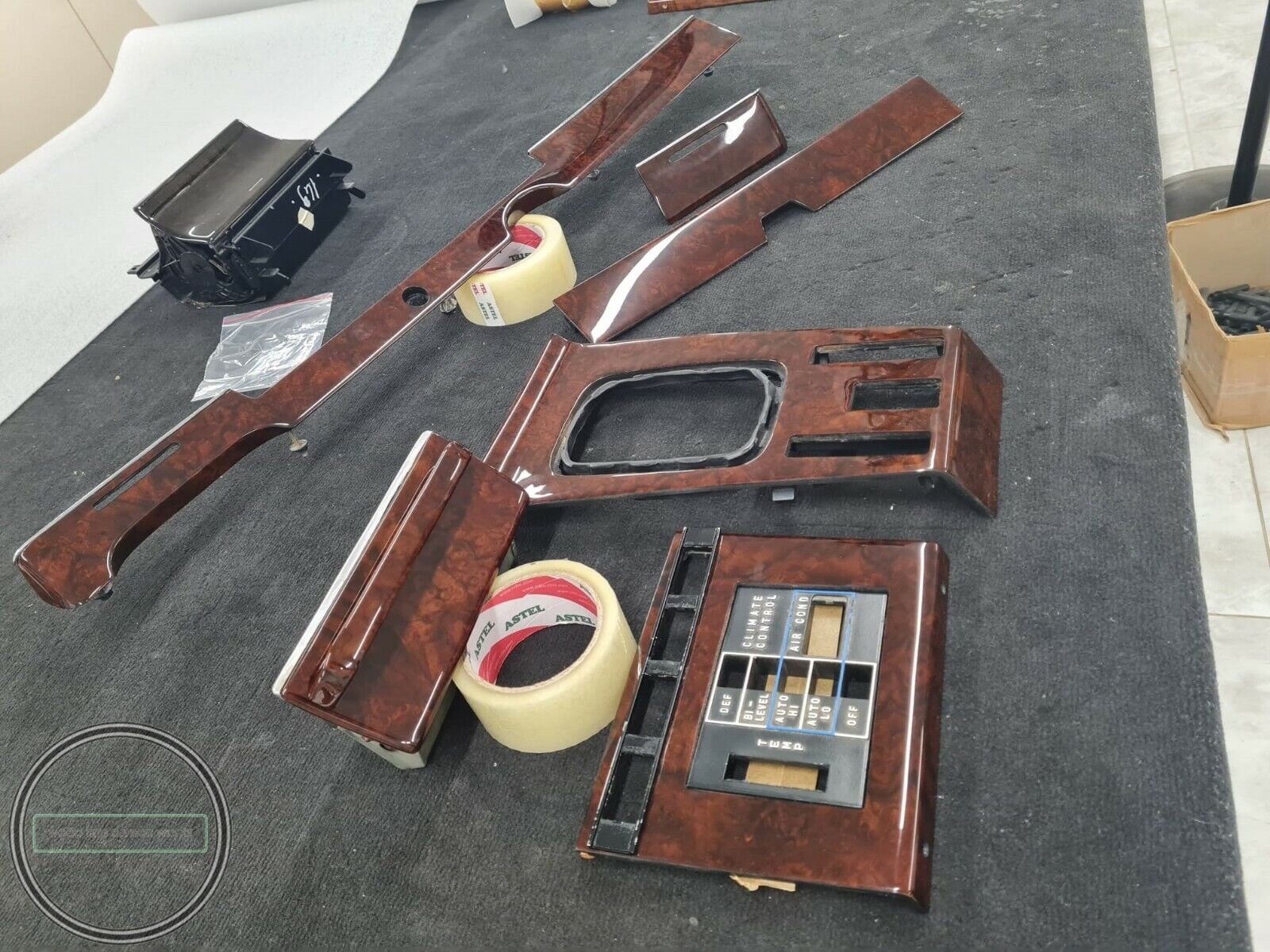 Mercedes w116 wood trim set burlwood wood trim shift panel – Wood Auto ...