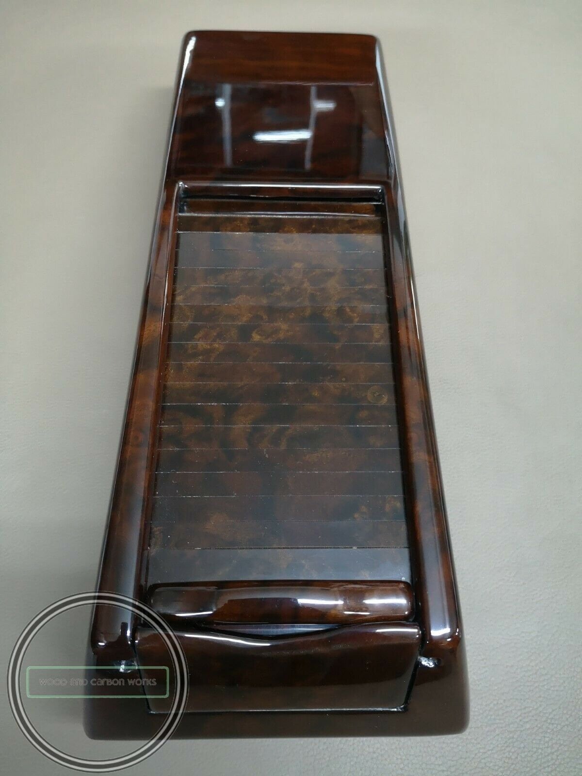 Mercedes w124 box wood trim burlwood cassette box for w124 – Wood Auto ...
