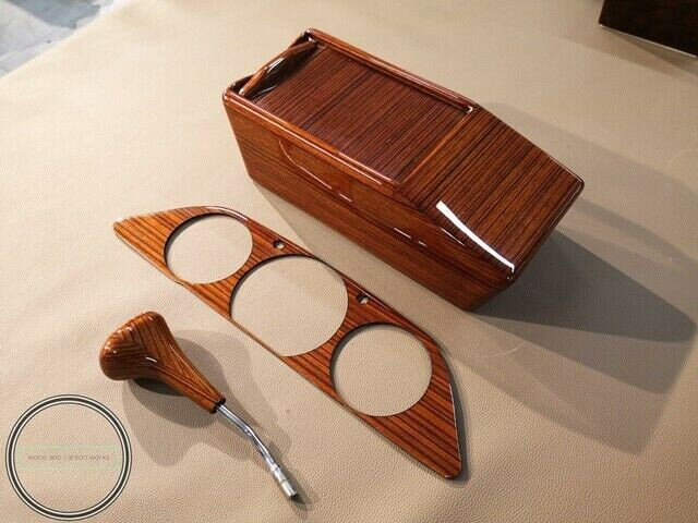 Mercedes w126 c126 wood accessory set w126 coupe wood trim zebrano ...