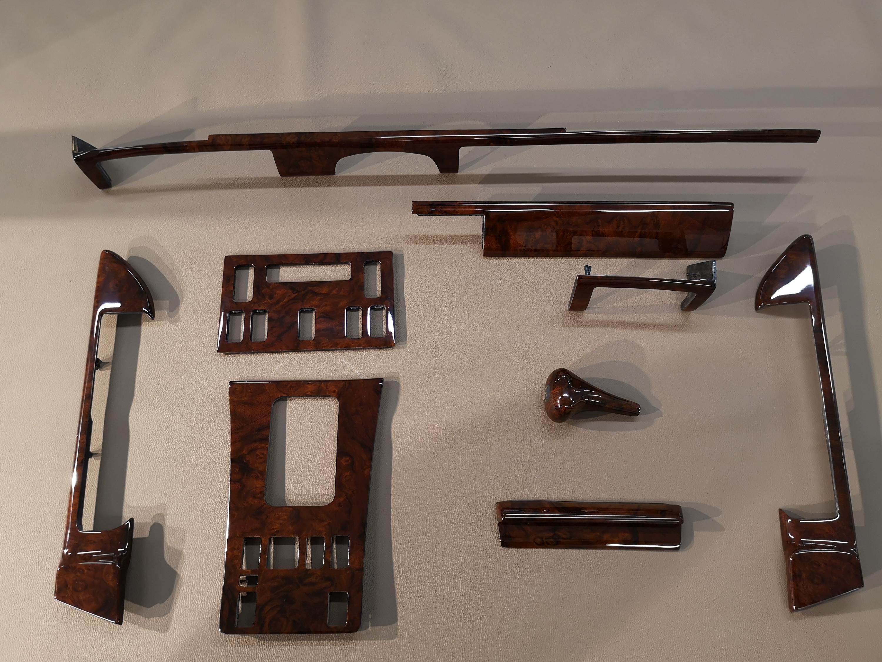 Mercedes w126 sec wood burled walnut 560sec wood trim – Wood Auto Crafts