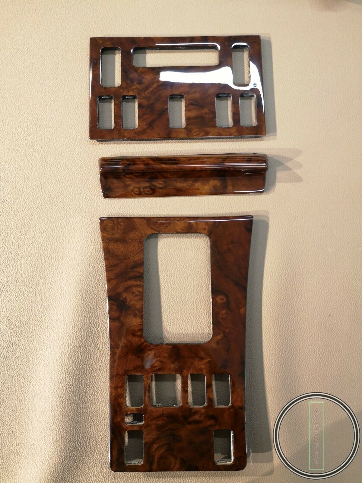 Mercedes w126 sec wood trim set 560sec 500sel c126 walnut burlwood w126 ...