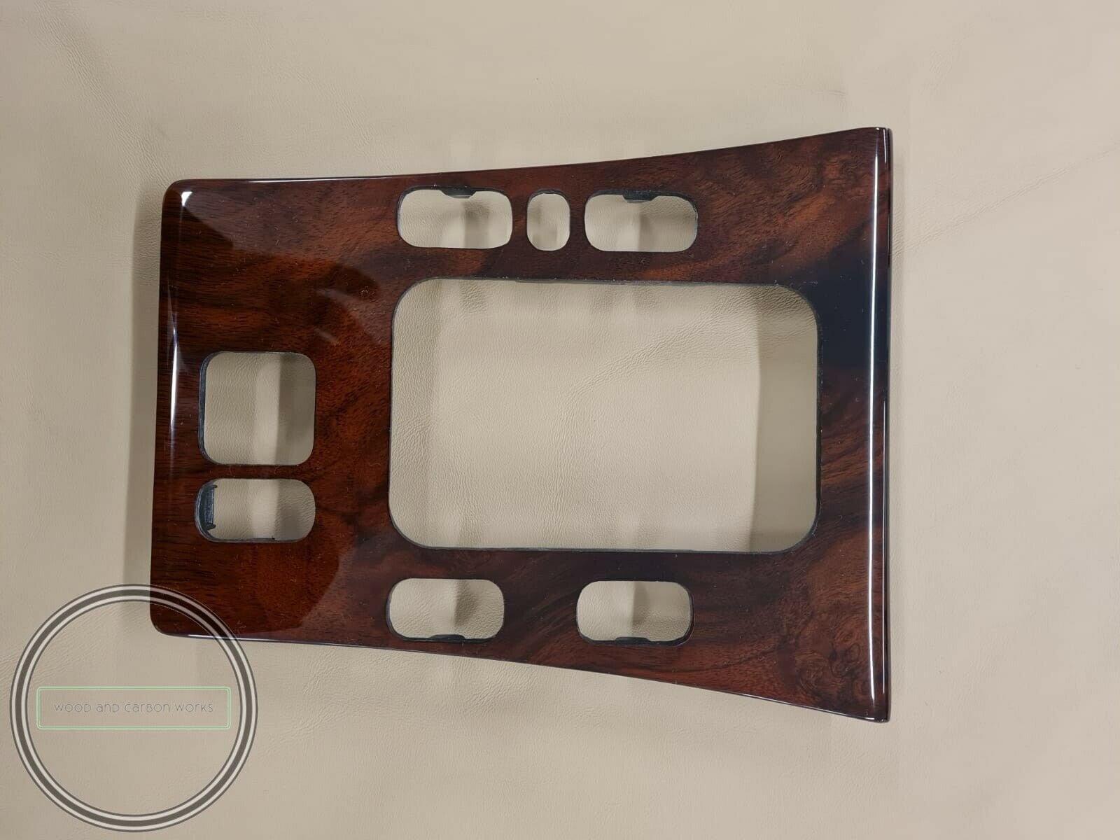 Mercedes w210 center console wood trim center burled walnut burlwood ...