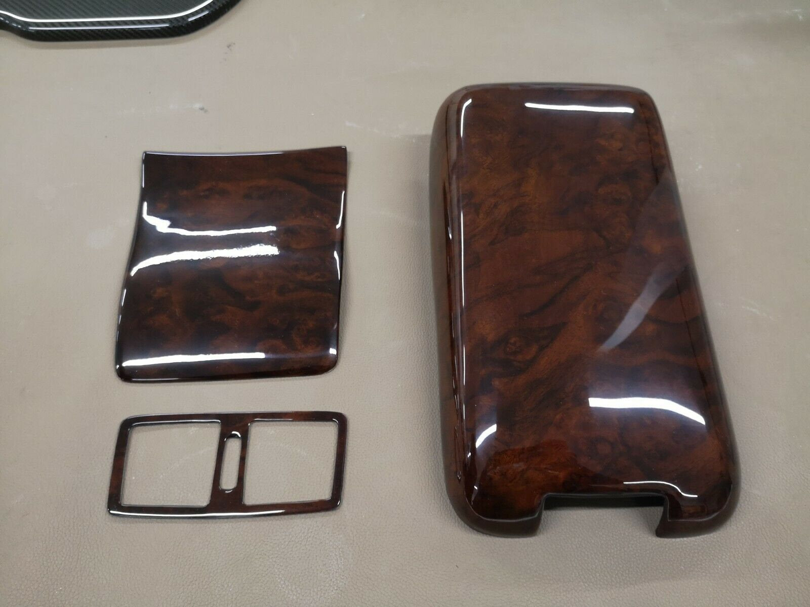 Mercedes w210 e55 amg wood trim set for central piece e320 e430 burled ...