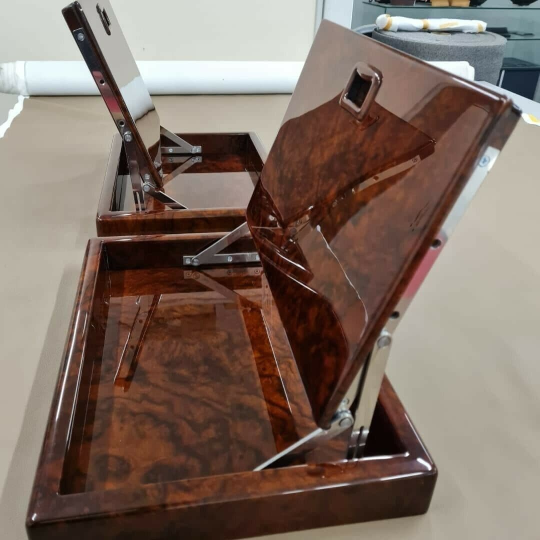 Mercedes wood business table fits all flat seat backs w100 w108 w109 ...